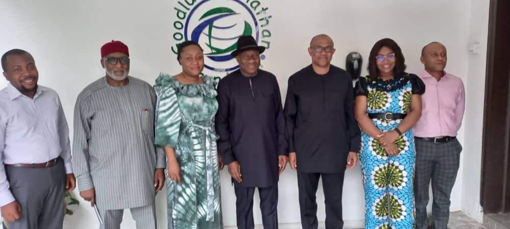 Peter Obi visits former President Goodluck Jonathan (Photos)