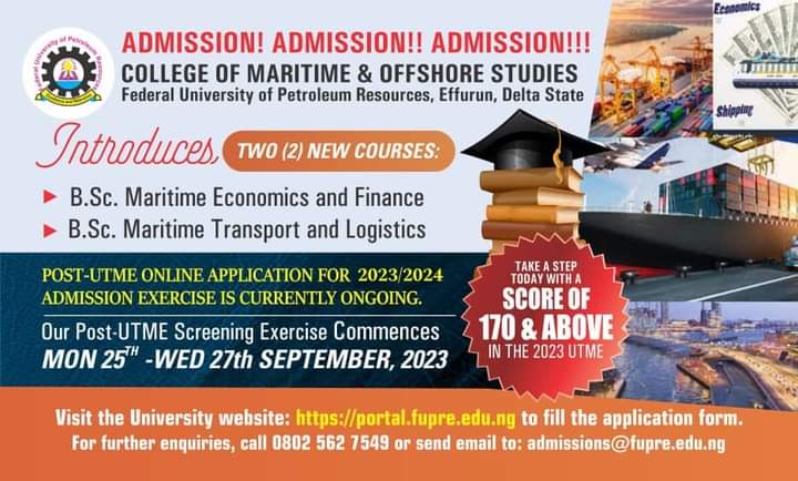 FUPRE launches Maritime, Offshore courses, invites students for ...