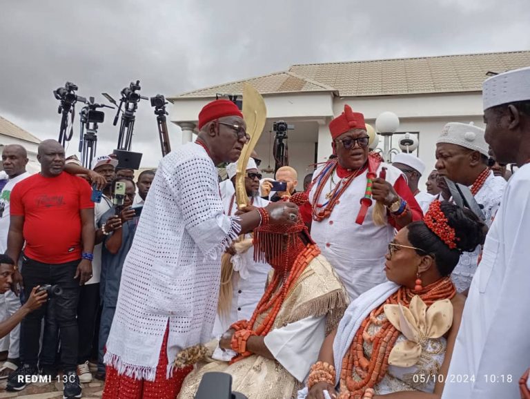 What new Asagba of Asaba told residents after his coronation ceremony